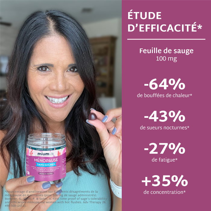 Mium Lab | Gummies Ménopause pour réduire les bouffées de chaleur